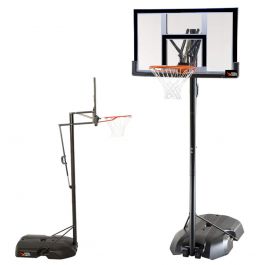 Tabela de basquete adulto móvel com poste, tabela de acrílico e aro ...